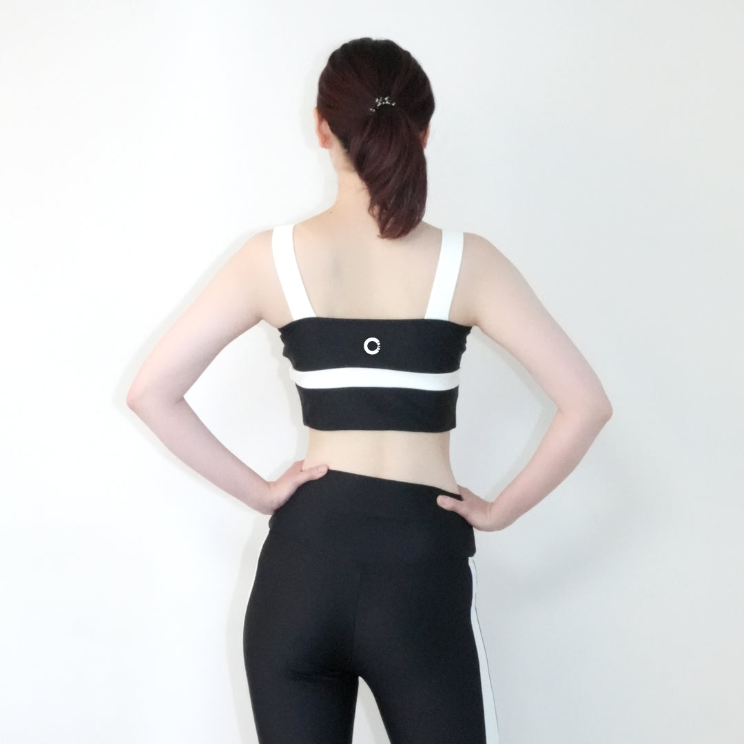 スポーツブラ SITO2401-BW FIT SPORTS BRA フィットスポーツブラ SITO2401-BK - Black/White ...